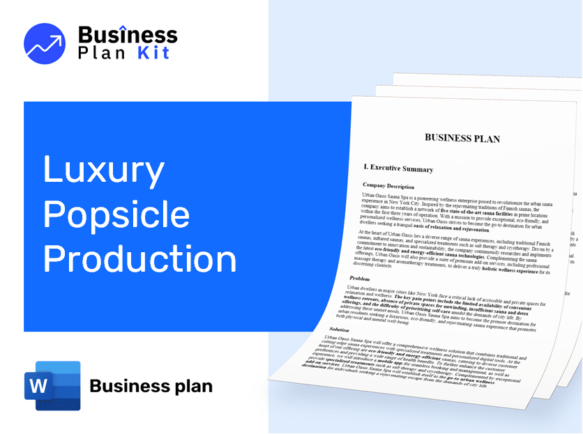 Luxury Popsicle Production Business Plan